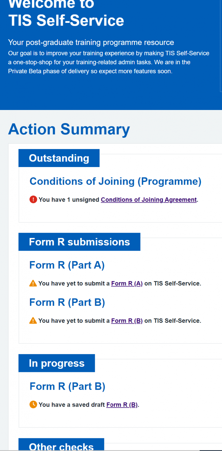 All TIS Self-Service Updates and News - Trainee Information System Support